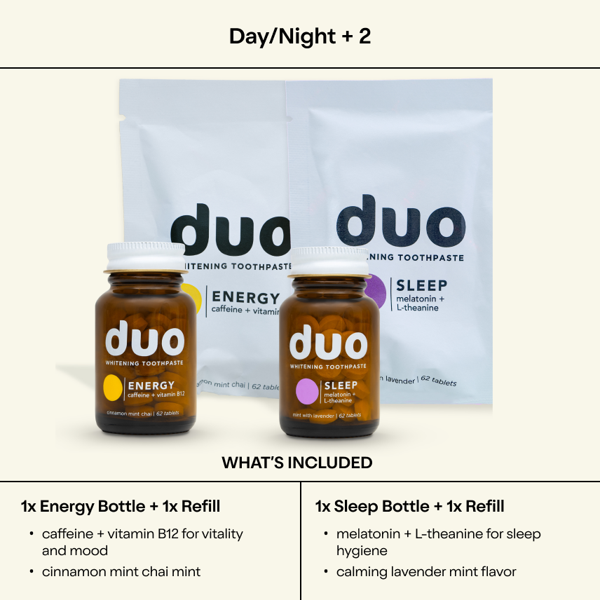 Sleep / Energy + 2 Bundle – Duo Toothpaste